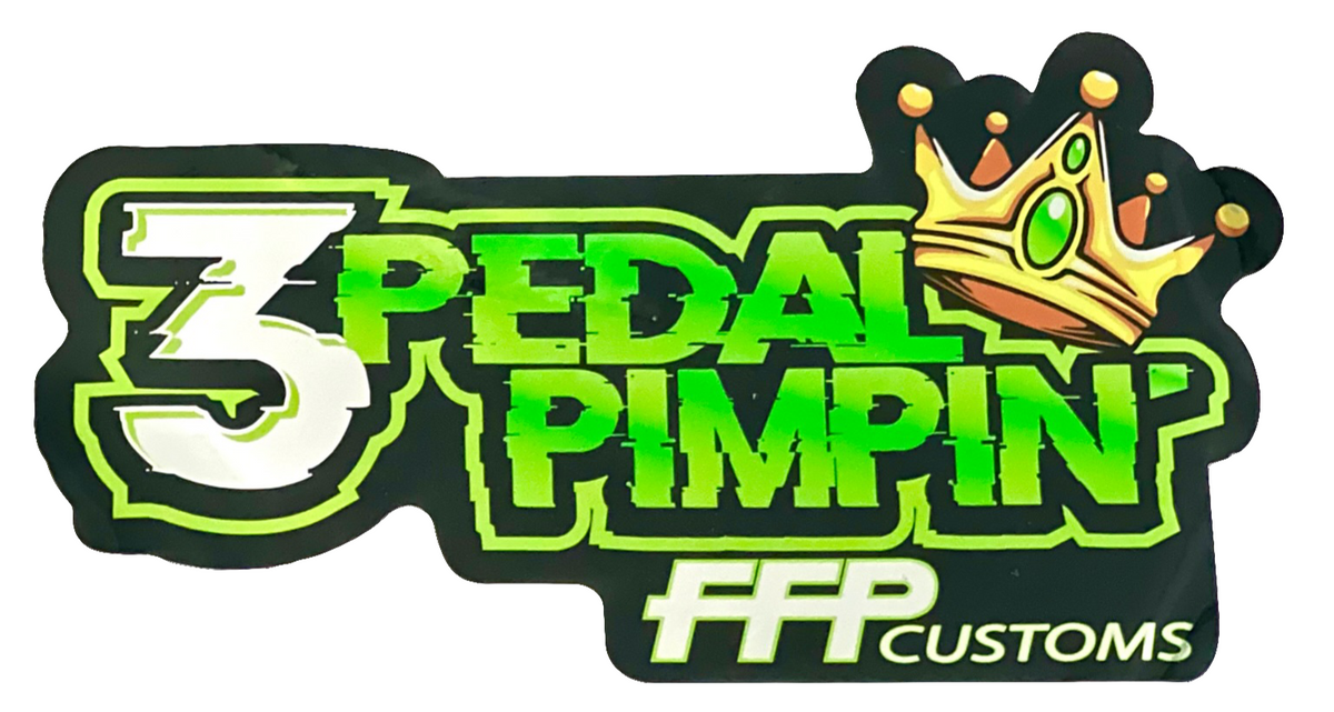 3 Pedal Pimpin' Sticker – FFP Customs