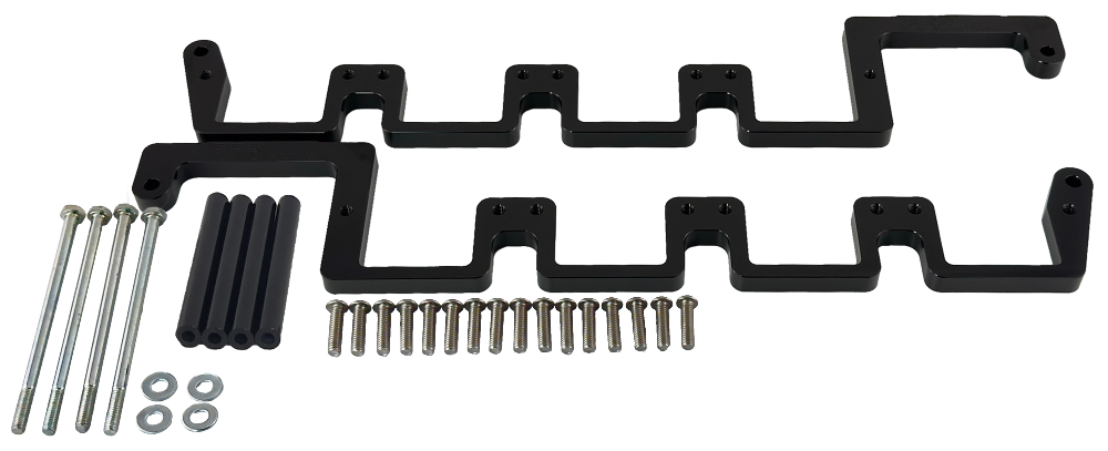 Small Block Ford Smart Coil Mounts Anodized Black (IGN-1A Coils) – FFP ...